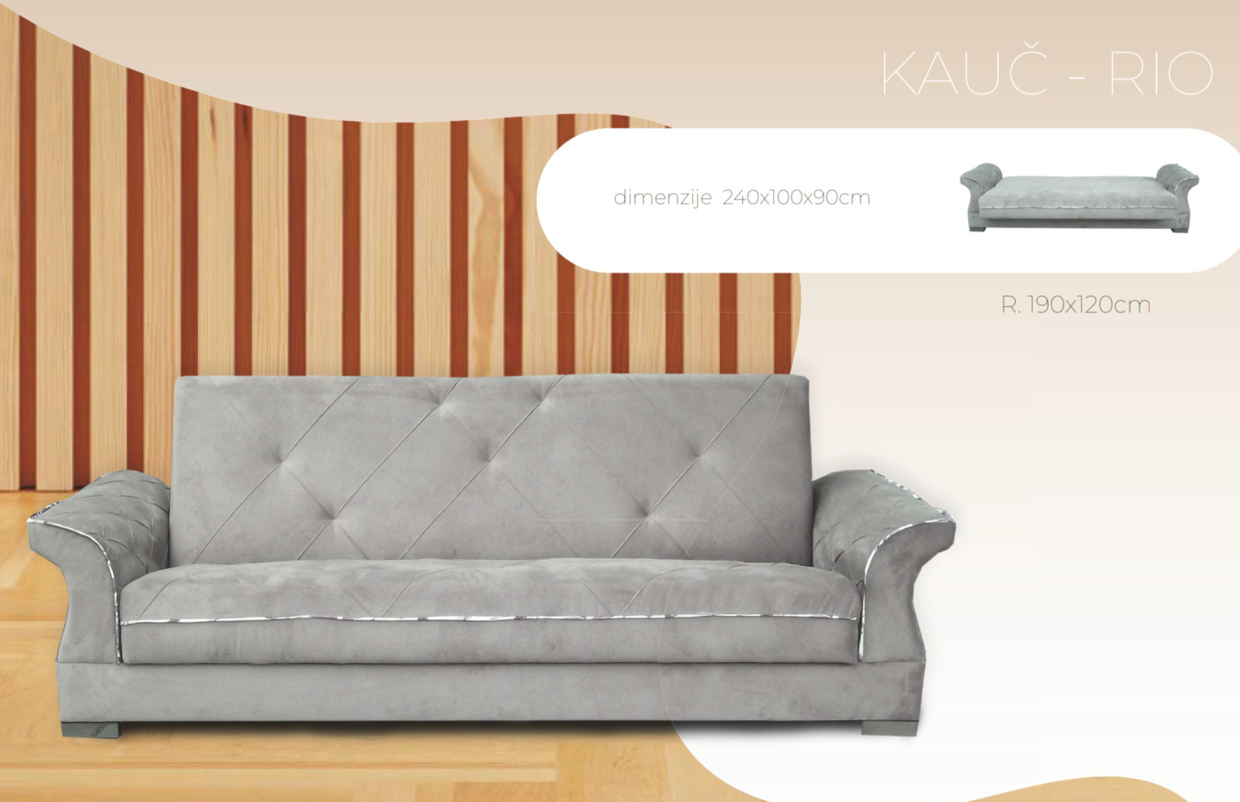 Kauč Rio - DRVO-DEKOR